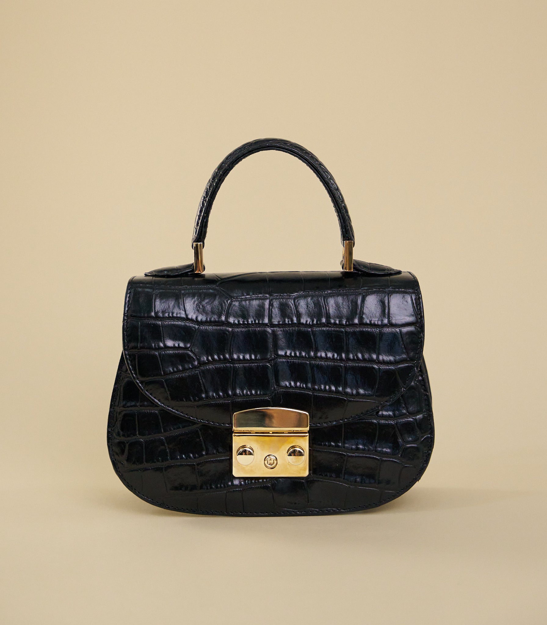 The Monte Carlo Vitello Nero Croc – CLORINDA ANTINORI